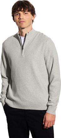 Street One Men Herren Troyer Strukturpullover