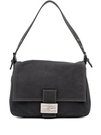 Fendi 2000-2010 Canvas FF Marble Mamma Forever shoulder bag - Bleu
