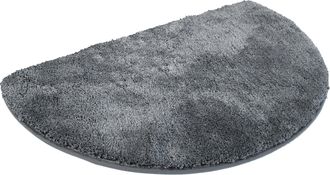 Mesana Kinzler J-10005/100 anthrazit Duschmatte, Mikrofaser, 50x80 cm halbrund