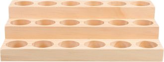BESPORTBLE Holzregal f&uuml;r &Auml;therische &Ouml;le 3 Lagig Flaschenhalter Aromatherapie Organizer Aufbewahrungsregal f&uuml;r &Auml;therische &Ouml;lflaschen Stabiles Holzdisplay f&uuml;r Zuha