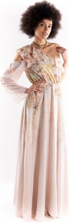 H2O Femme, Robes, Multicolore, Taille: 40 FR Robe Maxi Asym&eacute;trique