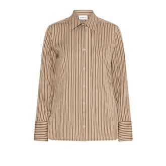 Marella Folk001 Shirt - - Blouses & Shirts - Damen - Braun - XS