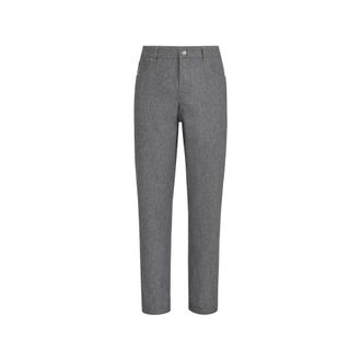 Brunello Cucinelli Virgin Wool Flannel Five-pocket Trousers