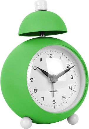 Karlsson [DL] Alarm Clock Chaplin Iron matt Bright Green