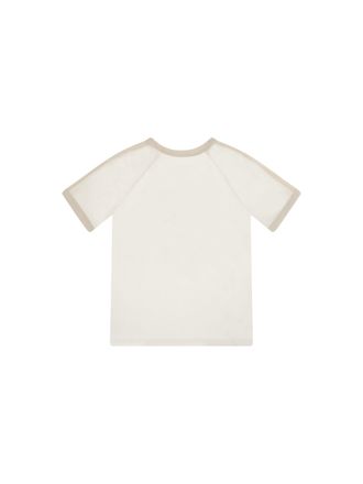 Gucci Girls Logo T-Shirt For Boy Dusty White-Mc Cotton T-Shirts White/mc And Polos