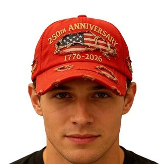 Generic Bonnet drapeau patriotique am&eacute;ricain - Comm&eacute;moratif - 250e casquettes patriotiques, casquettes de baseball vintage - pour femmes hommes patriotes spor