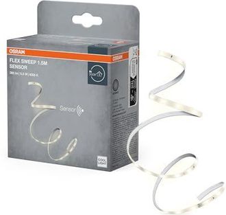 Osram FLEX SWEEP Sensor flexibler LED-Lichtstreifen, 1,5M, 830 4000K kaltweiß, mit Bewegungssensor für berührungslose Steuerung via Handbewegung, 5.5W, IP20