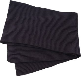 Hanseheld Ripp Strickschal Schurwolle - Merino Rippenstrick Schal - Marine | Wollschal | Schal 100% Wolle (Merino) | Mulesingfrei | Made in Germany