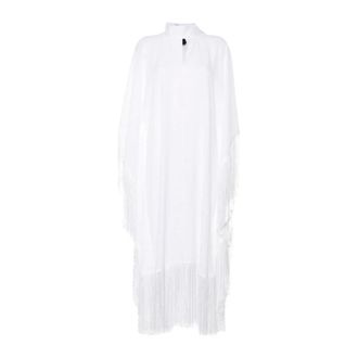 Taller Marmo Femme, Robes, Blanc, Taille: ONE Size Iguazu Linen Kaftan
