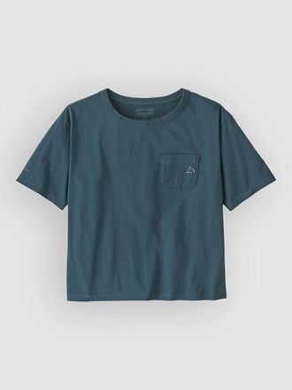 Patagonia Fitz Roy Massif Easy Cut Pocket T-Shirt bleu