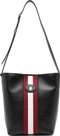 Bally sac porté épaule à détail rayé - Noir