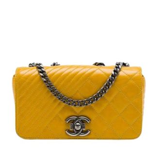 Chanel Pre-owned Vintage Flap Shoulder Bag - - Pre-owned - Damen - Gelb - ONE SIZE