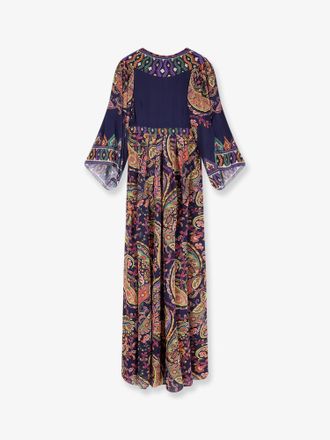 Etro Womens Multicolor Viscose Long Dress