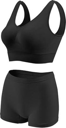 Generic shorty femme coton Soutien-gorge de sport pour femmes, gilet de Yoga, de course, de Fitness, sans jantes, ensemble de soutien-gorge de sport respirant