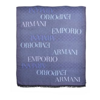 Emporio Armani Viskose-Mischgewebe Schal - - Accessories - Damen - Blau - ONE SIZE