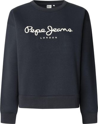 Pepe Jeans London Damen Baddy Sweatshirt, Blau (Dulwich Blue), XL, Blau (Dulwich Blue), XL
