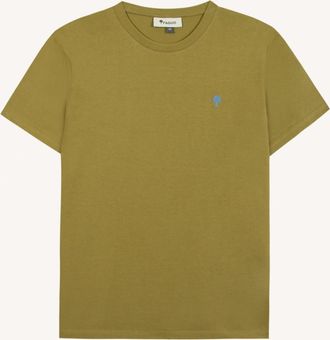 Faguo T-shirt kaki fonc&eacute; coton - ARCY