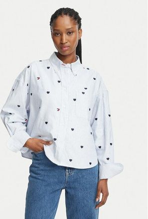 Tommy Jeans Hemd Critter DW0DW23438 Hellblau Oversize