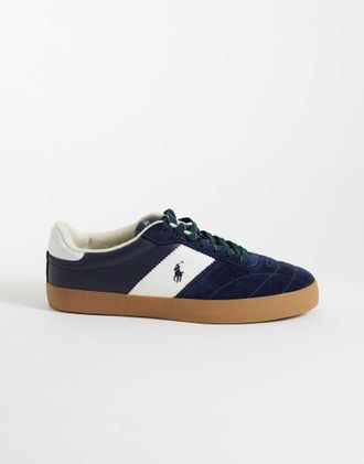 Polo Ralph Lauren Court vulc Sneaker aus Wildleder in Marineblau
