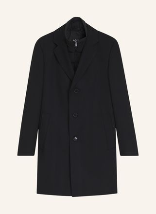 HUGO BOSS Mantel H-Hyde-Bib-264 Slim Fit schwarz