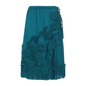 Dries Van Noten Sammy Bis Midi-Rock - - Skirts - Damen - Blau - M