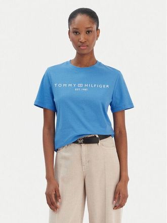 Tommy Hilfiger T-Shirt Logo WW0WW40276 Blau Regular Fit