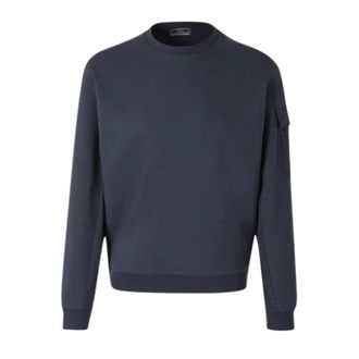 Herno Homme, Sweatshirts et sweats &agrave; capuche, Bleu, Taille: L Crewneck SweaT-shirt