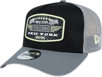 New Era E-Frame Trucker Cap - Motorsport Racing schwarz