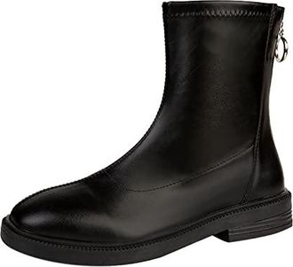 Generic Chelsea Bottes en caoutchouc pour femme - Imperm&eacute;ables - Coupe-vent - Refined - Bottes mi-mollets - Bottes mi-mollets - Bottines courtes - Automne - B