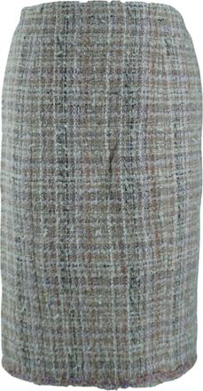 Chanel jupe en tweed à coupe mi-longue - Tons neutres