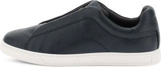 Boggi Milano Homme, Chaussures, Bleu, Taille: 44 EU Baskets en cuir foulonn&eacute;