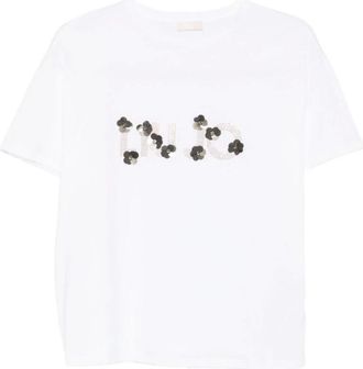 Liu Jo Femme, Tops, Blanc, Taille: 40 FR T-shirt orn&eacute;