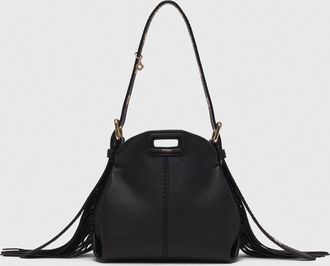 Maje Sac Miss M Micro En Cuir Lisse - Noir - Maje