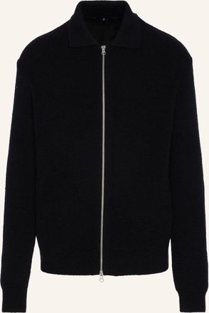 7 For All Mankind Knitted Polo Zip Sweater schwarz
