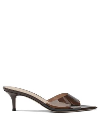 Gianvito Rossi Slipper & Pantoletten - Elle 55 Mm Mules - Gr. 37 (EU) - in Schwarz - f&uuml;r Damen