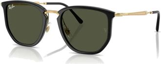 Ray-Ban unisex, Accessoires, Noir, Taille: 50 MM Lunettes de Soleil Géométriques Noires Rb4451