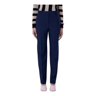 Dries Van Noten Wollhose- tailored - - Trousers - Damen - Blau - S