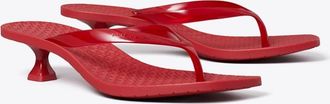 Tory Burch Damen Jelly Flipflop mit Absatz