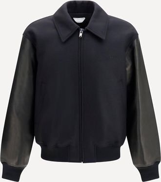 Bottega Veneta Wool and leather Jacket Male 48