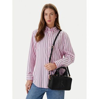 Calvin Klein Handtasche Calvin Klein Bold Ck Bauletto Crossbody LV04F3411G Schwarz