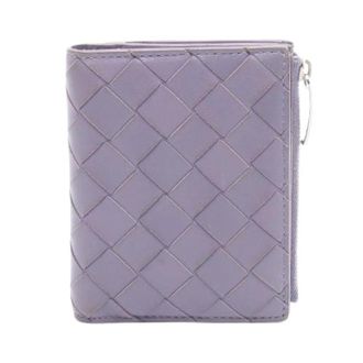 Bottega Veneta Pre-owned Intrecciato Leder Bifold Geldb&ouml;rse - - Pre-owned - Damen - Lila - ONE SIZE