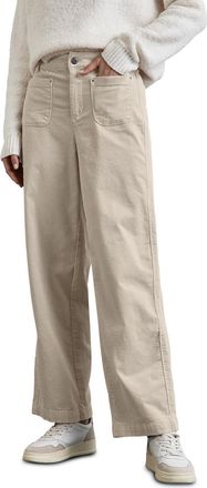 Street One Damen A378288 Cordhose Im Casual Fit, Pebble Beige, 44W / 30L EU