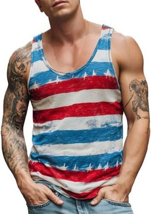 Generic D&eacute;bardeur Homme Coton D&eacute;t&eacute; Gym D&eacute;bardeurs Sans Manches Basket D&eacute;bardeur De Mer Respirant Gilet Dentra&icirc;nement De Course Color&eacute; Maillot De Fitness D&eacute;bar