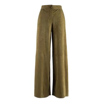 Nenette Ester Weite Hose - - Trousers - Damen - Gr&uuml;n - L