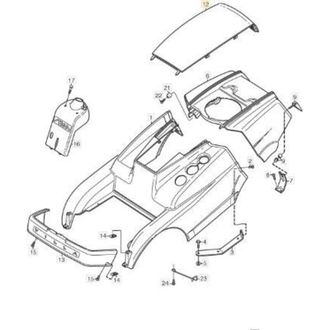 STIGA Sports Original Stiga-Motorabdeckung - 1134-4789-01