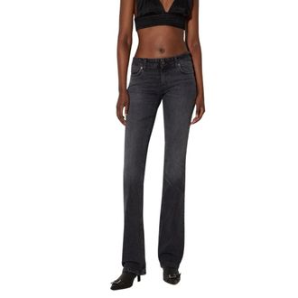 Fiorucci Jean bootcut &agrave; &eacute;cusson logo - Femme - Jeans - Gris - Taille: W27