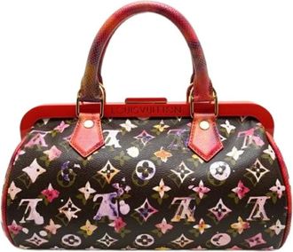 Louis Vuitton Sac &agrave; main en toile Pre-owned - Femme - Pre-owned - Rouge - Taille: ONE Size