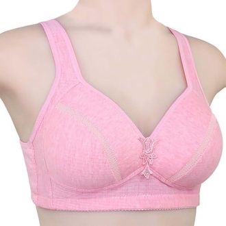 Generic Bustier rembourr&eacute; pour femme - Bretelles r&eacute;glables - Couverture compl&egrave;te - Soutien-gorge confortable sans armatures - Soutien-gorge sans armatures, Ro