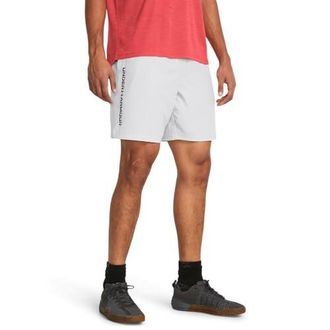Under Armour Woven Wordmark Shorts, (014) Gris Halo / / Noir, 3X-Large Homme
