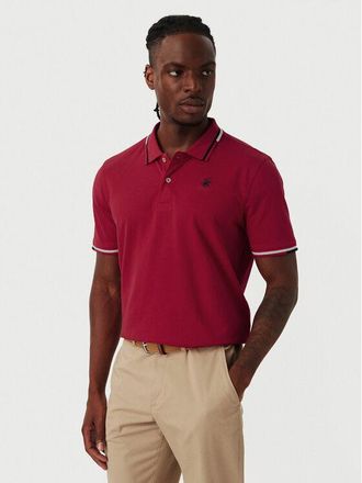 Beverly Hills Polo Club Poloshirt P-SS26M-P2525 Rot Regular Fit